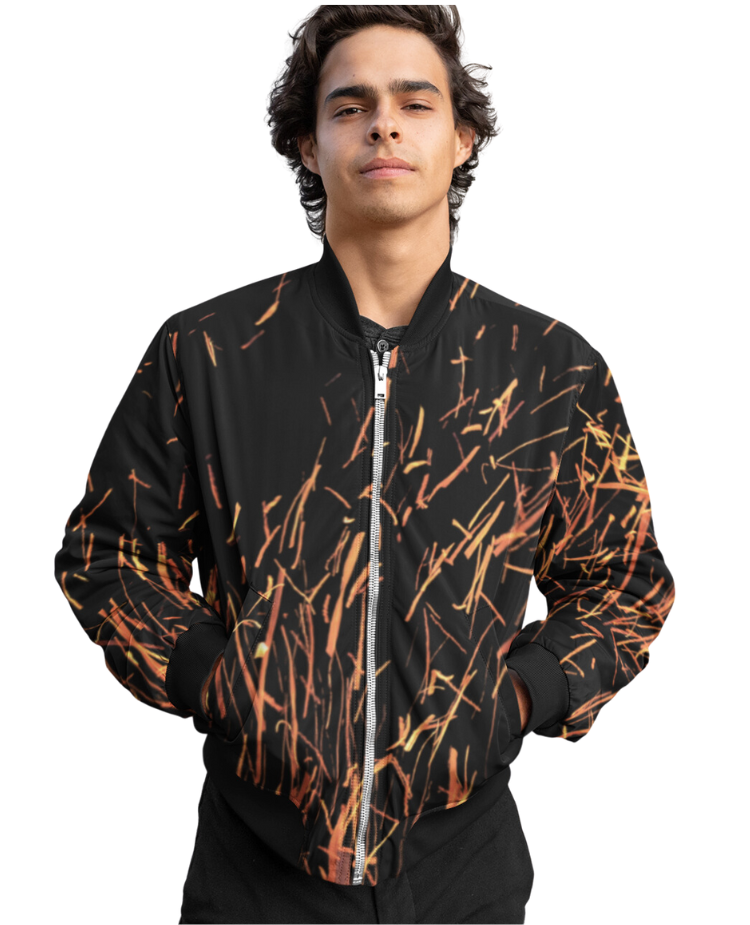Bomber Jacket - Fire Spark – Grander Eagle